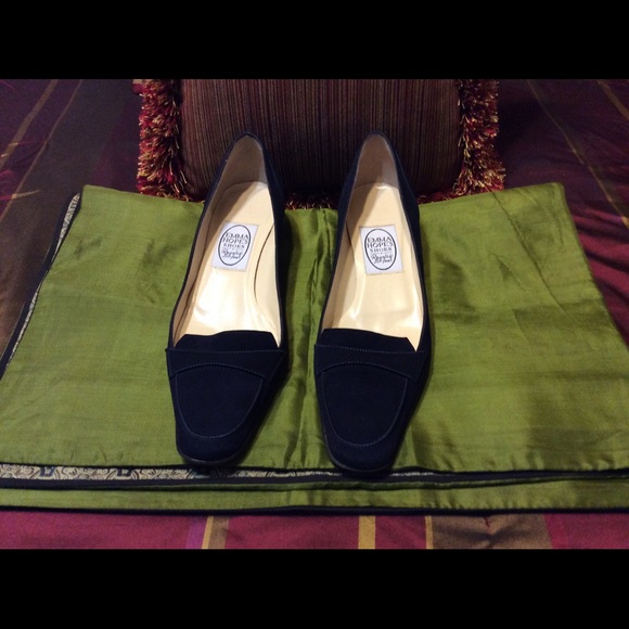 Emma Hope | Shoes | Emma Hope Navy Suede Pump Sz38 8 | Poshmark